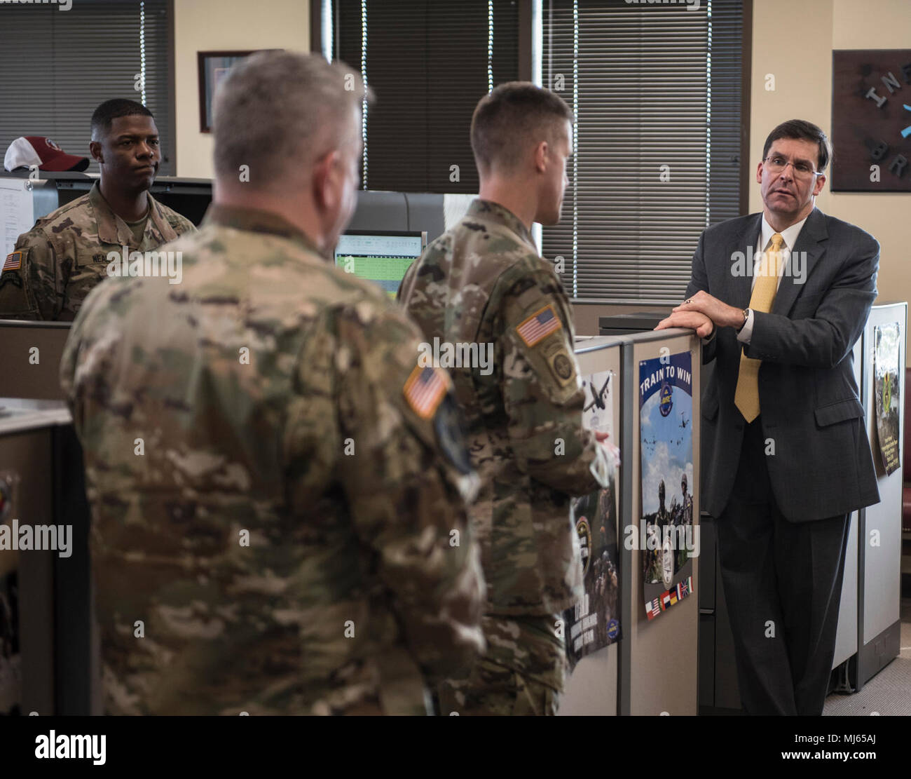 The 23rd Secretary of the Army, Dr. Mark T. Esper meets with Brig. Gen ...