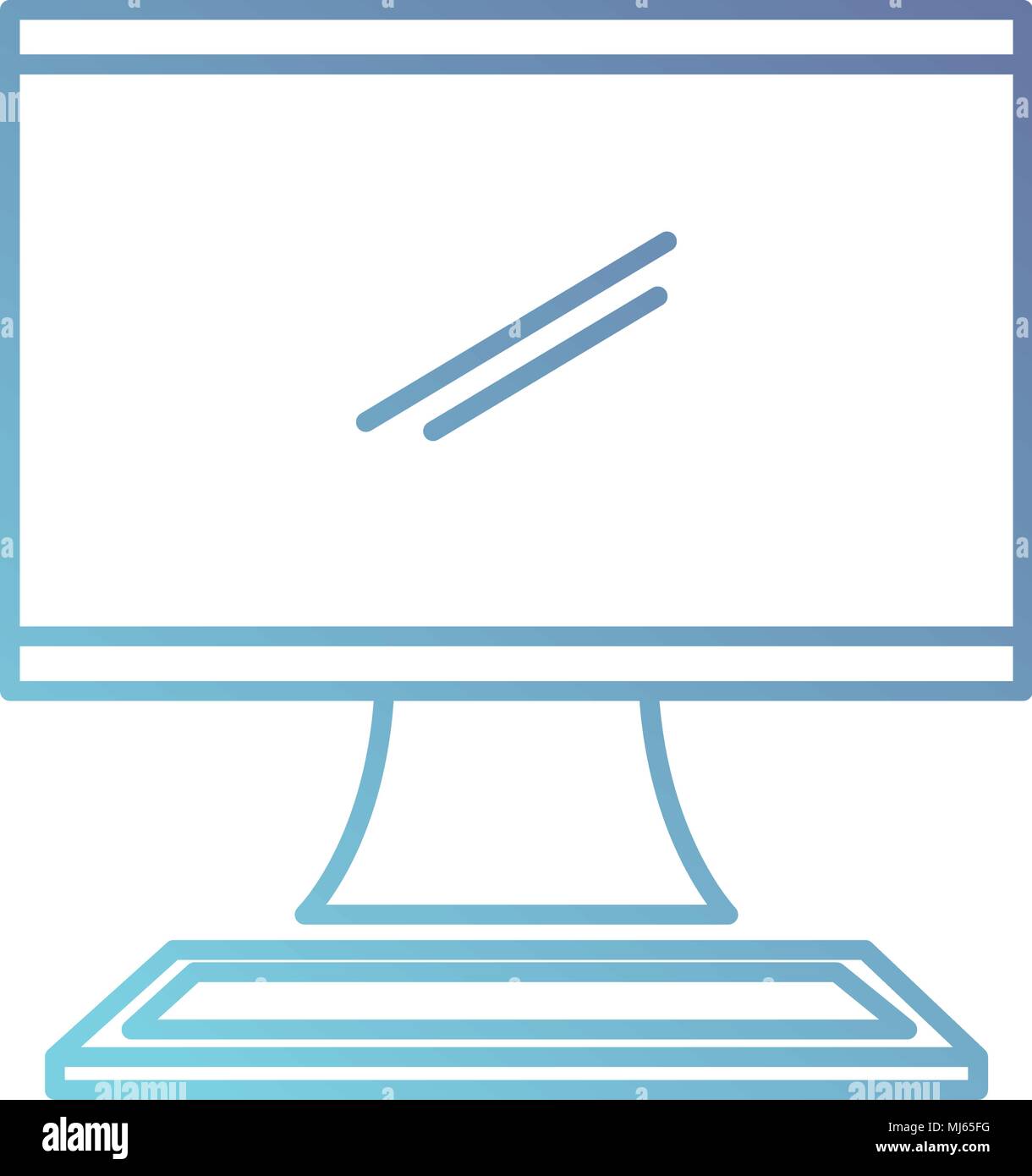 desktop computer isolated icon Stock Vector Image & Art - Alamy