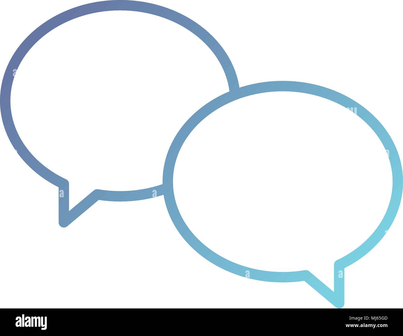 speech bubbles messages icon Stock Vector Image & Art - Alamy