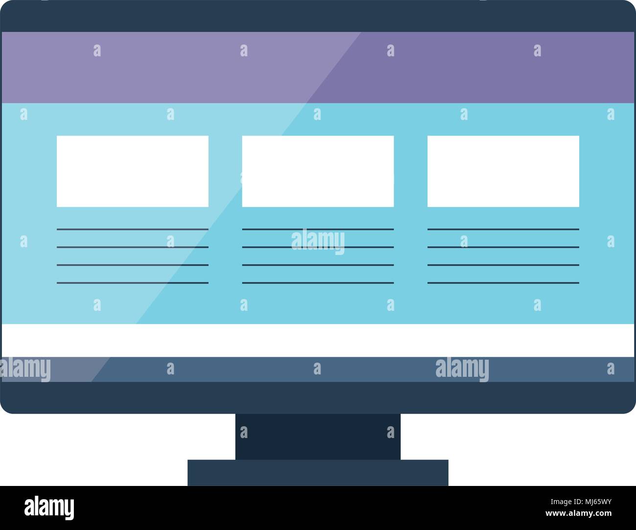 desktop computer isolated icon Stock Vector Image & Art - Alamy