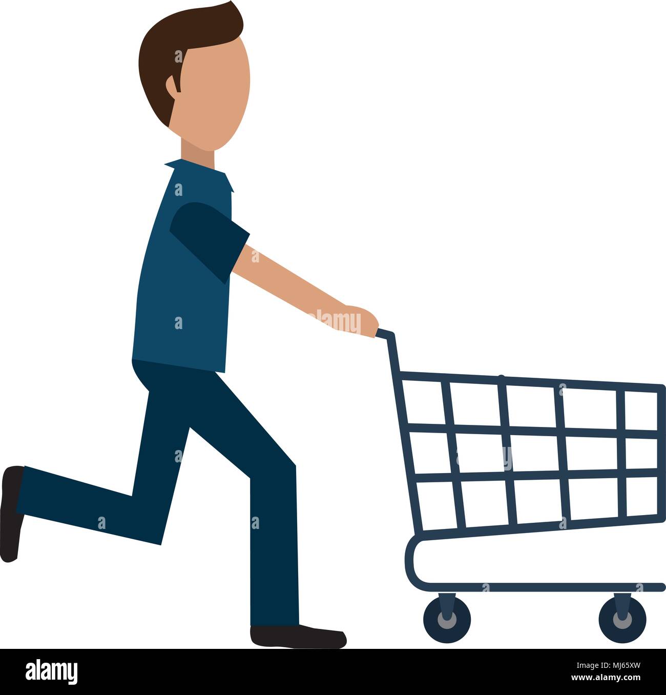 Market runner Stock Vector Images - Alamy
