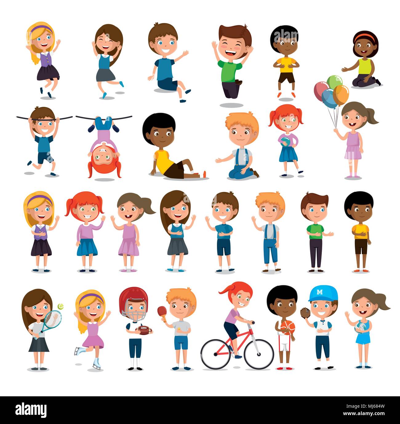 Cartoon illustration funny man practicing Stock Vector Images - Alamy