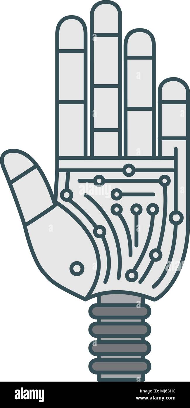 hand robot humanoid icon Stock Vector Image & Art - Alamy