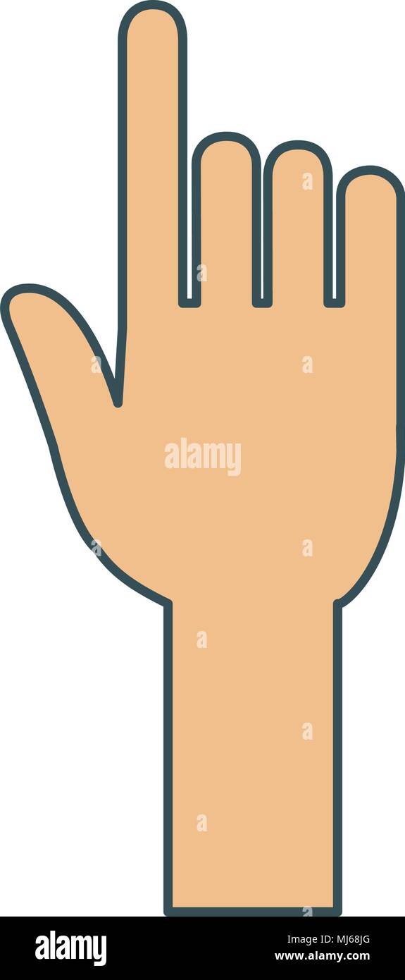 Finger touching surface Stock Vector Images - Alamy