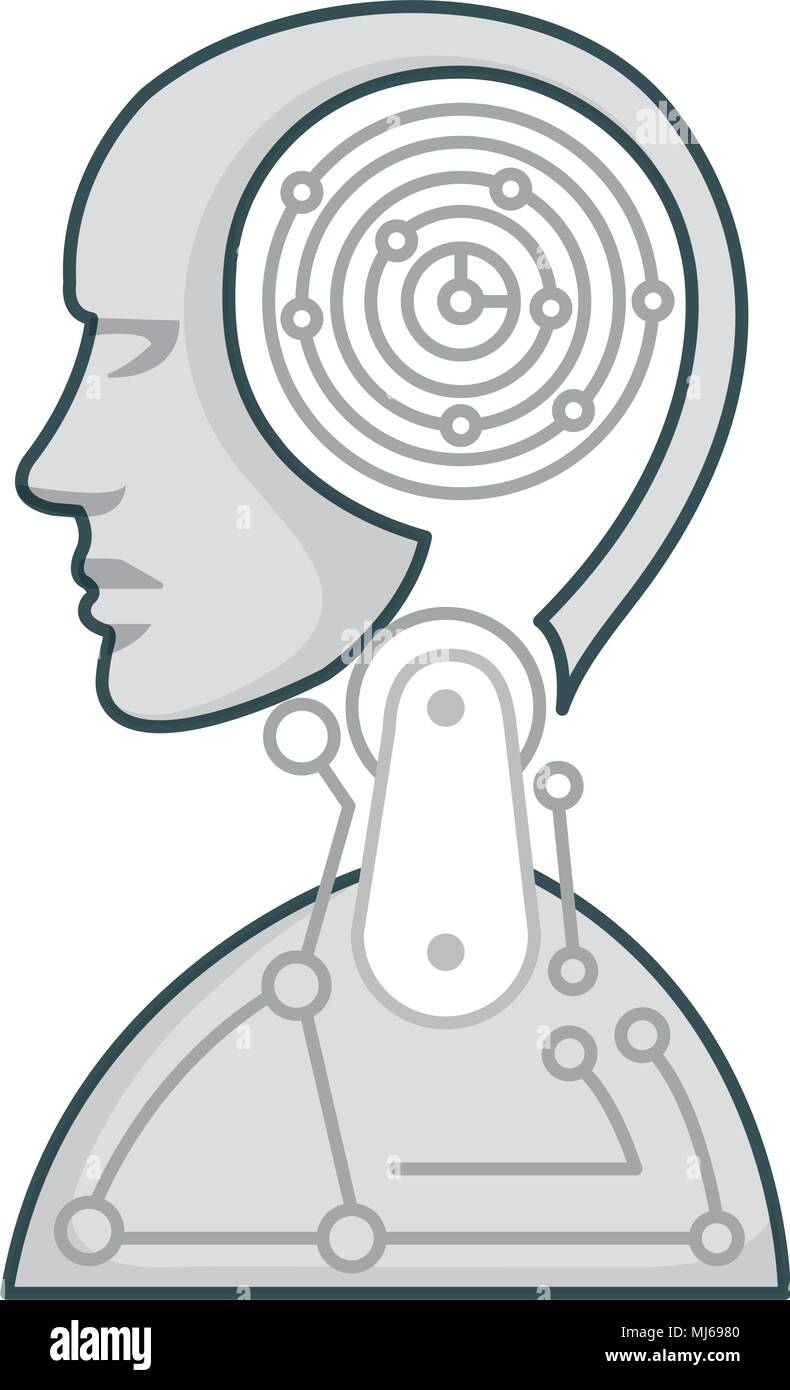 robot humanoid profile icon Stock Vector Image & Art - Alamy