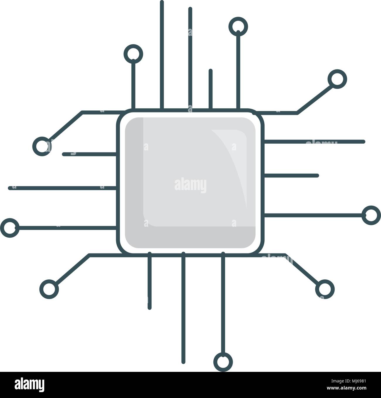 Microelectronics technology Stock Vector Images - Alamy