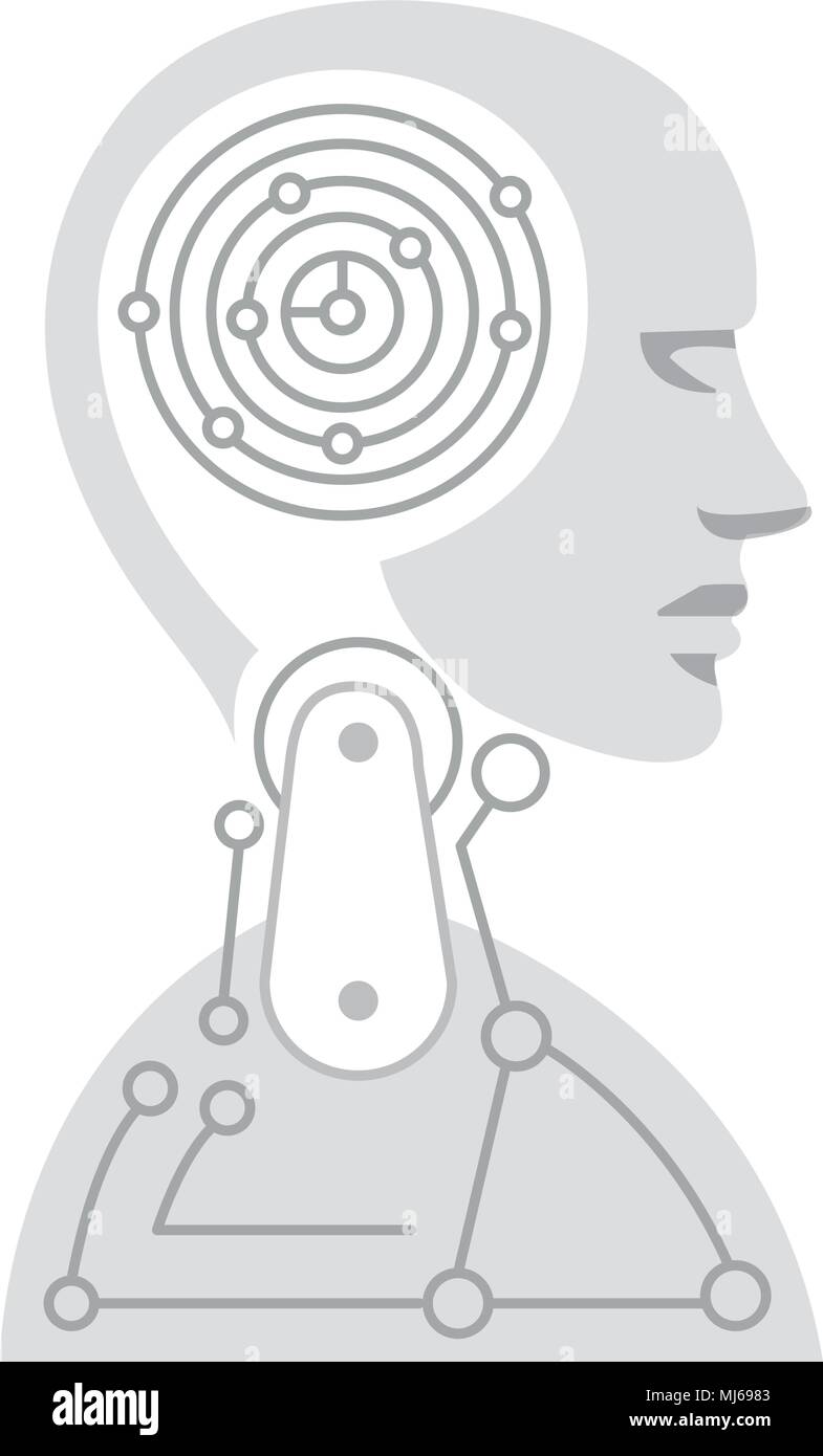 robot humanoid profile icon Stock Vector Image & Art - Alamy