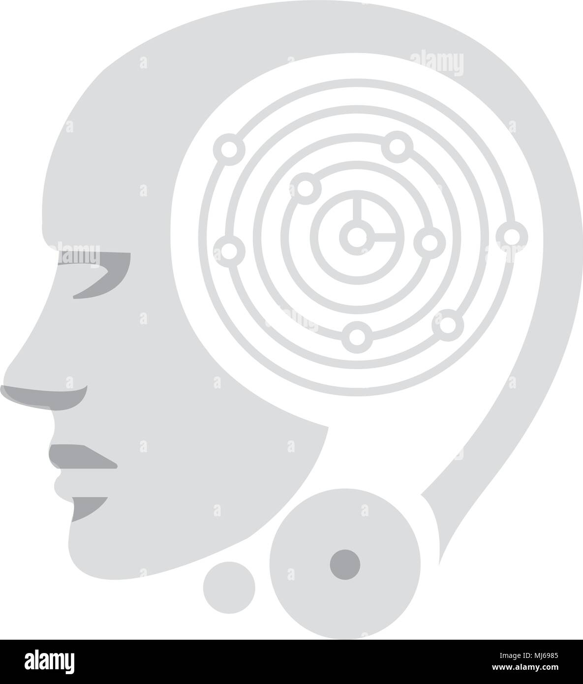 robot humanoid profile icon Stock Vector Image & Art - Alamy