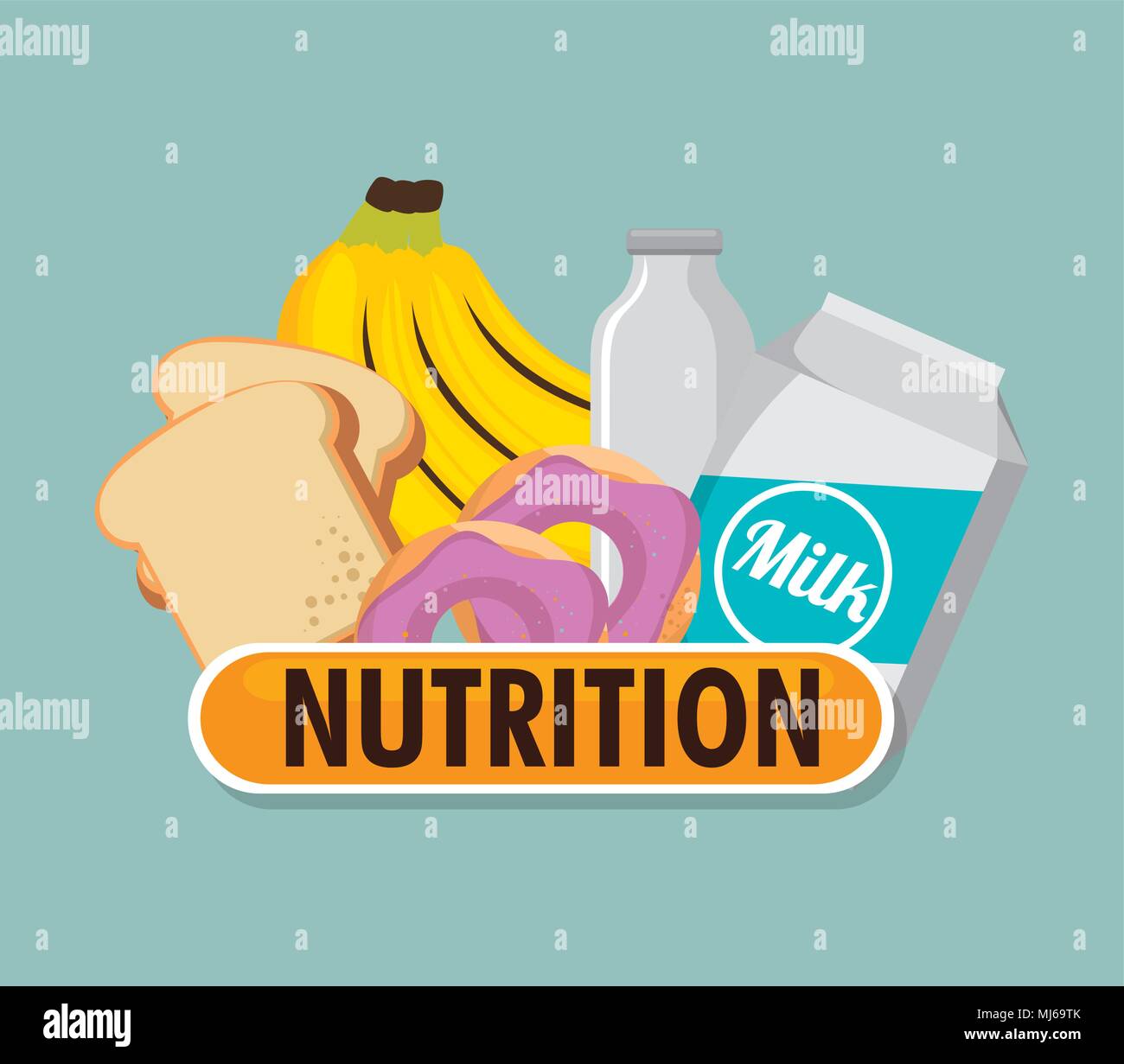 group of nutritive food icons Stock Vector Image & Art - Alamy