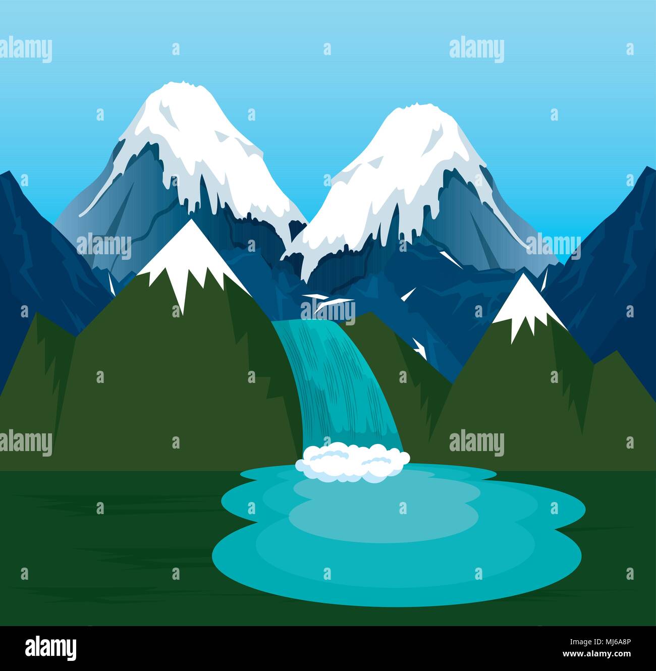 canadian landscape scene icon Stock Vector Image & Art - Alamy