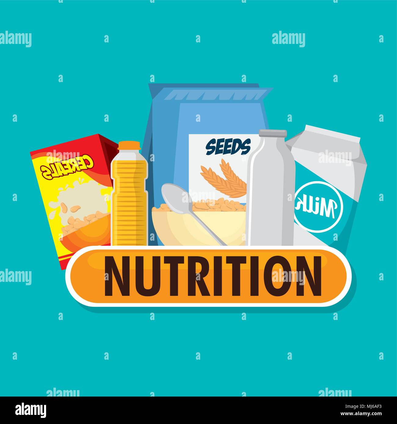 group of nutritive food icons Stock Vector Image & Art - Alamy