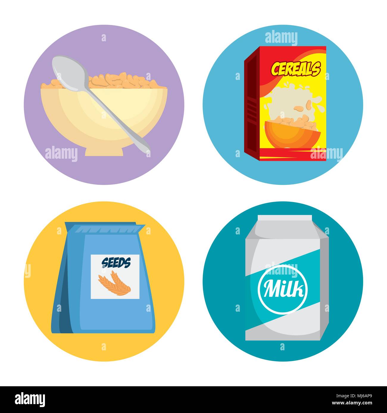 Food concept cereal bag Cut Out Stock Images & Pictures - Alamy