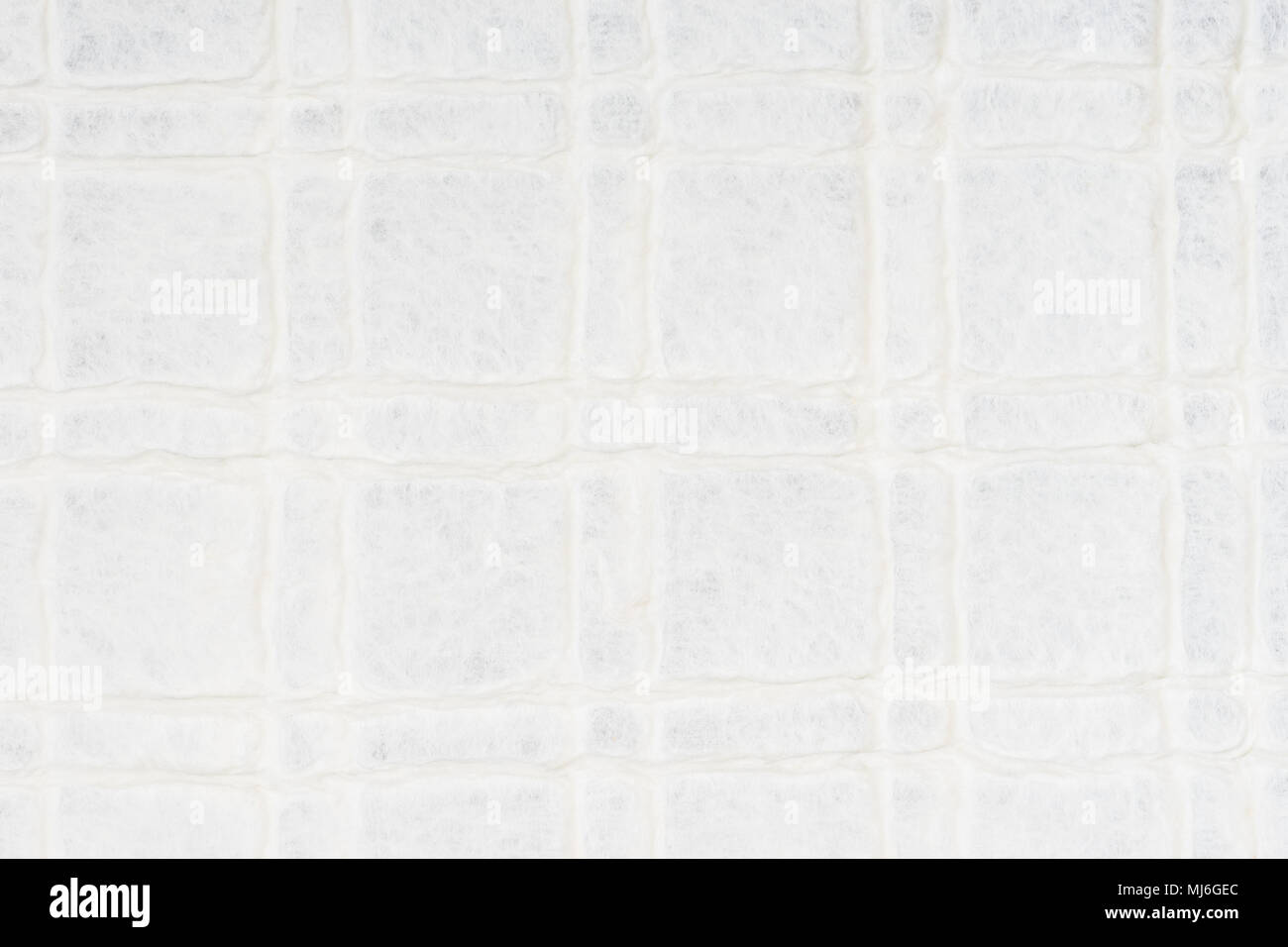 White self made paper pressed sheet texture background. Embossed lace ...