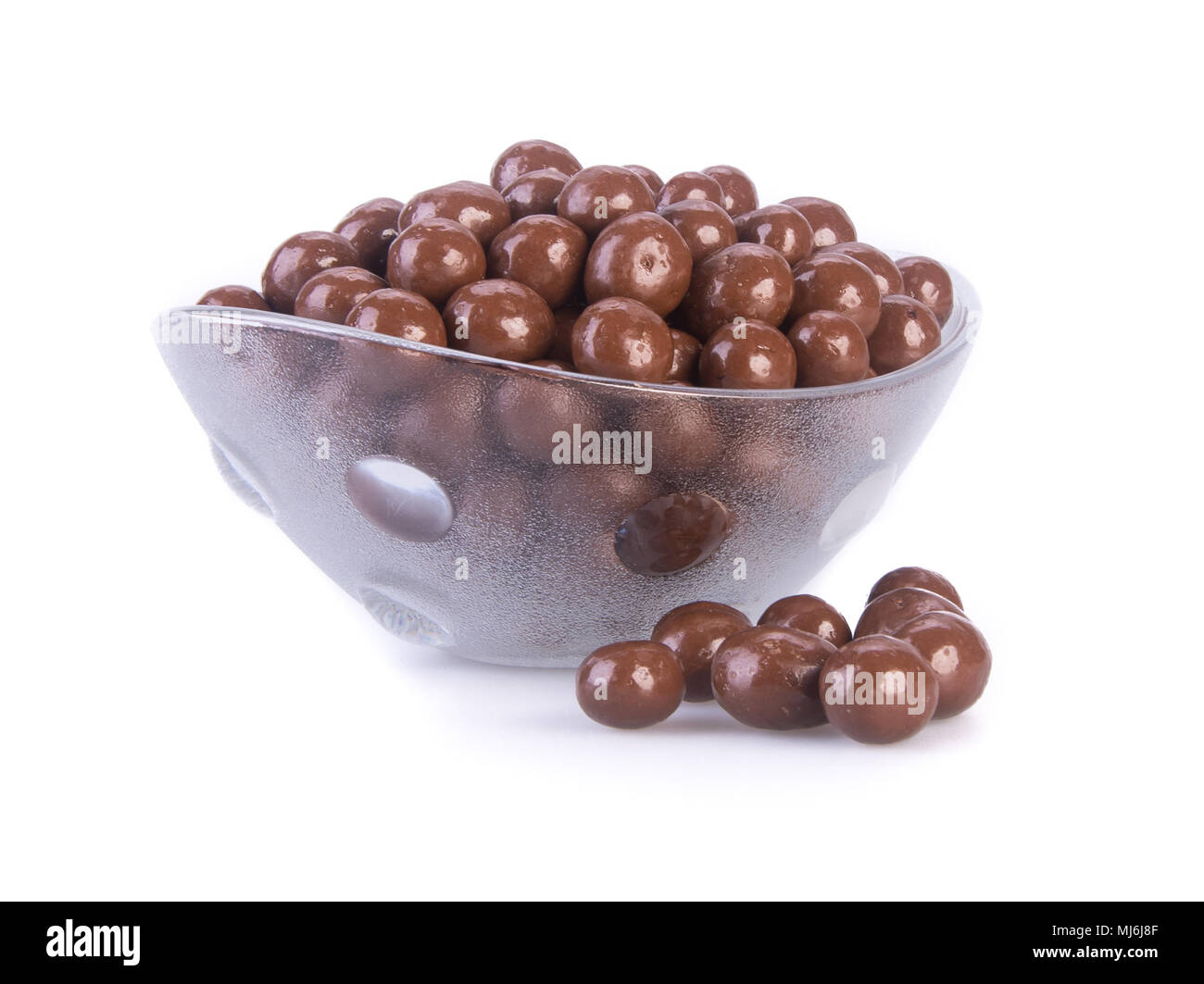 chocolate balls. chocolate balls in bowl on a background Stock Photo ...