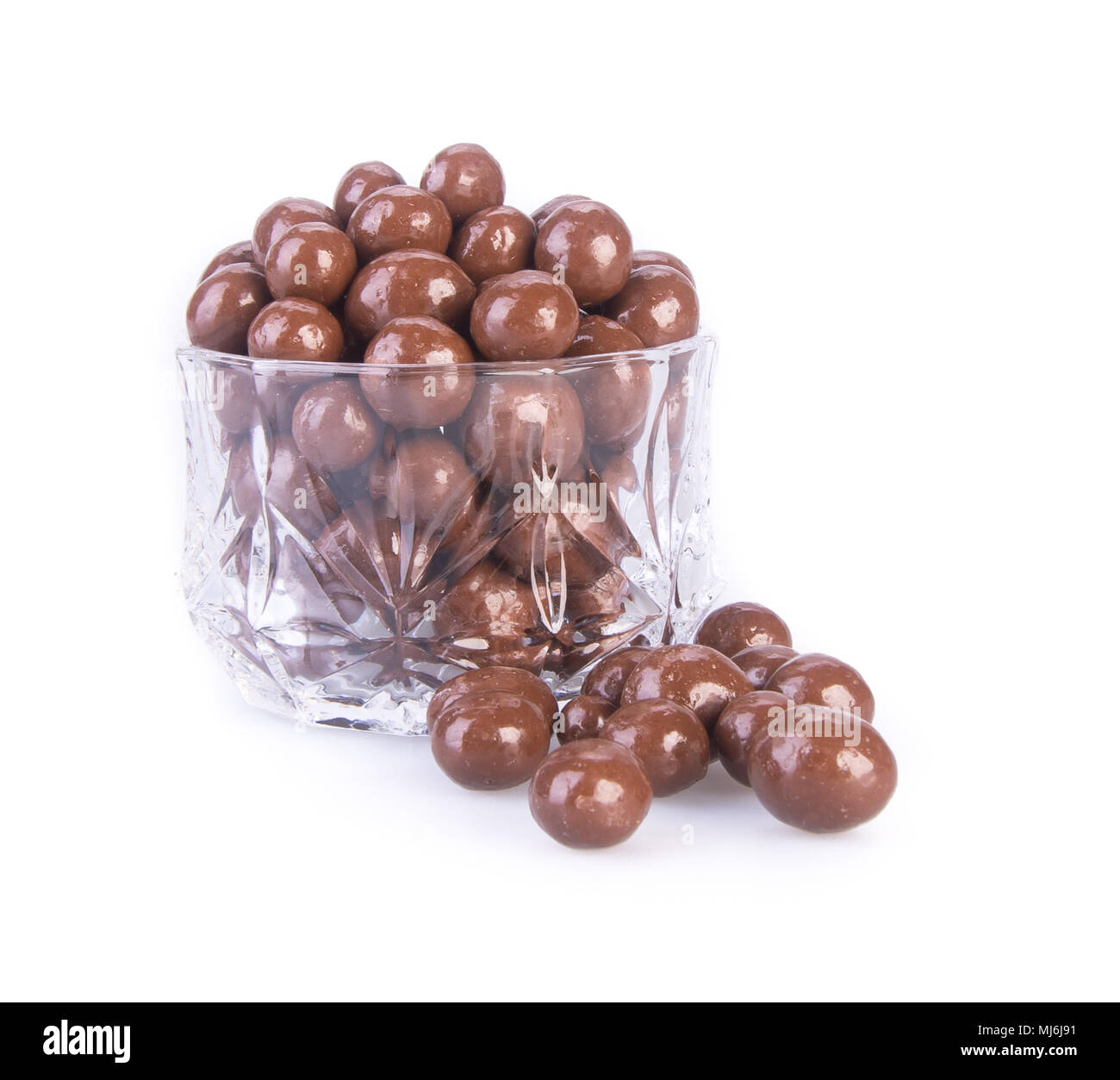 chocolate balls. chocolate balls in bowl on a background Stock Photo ...