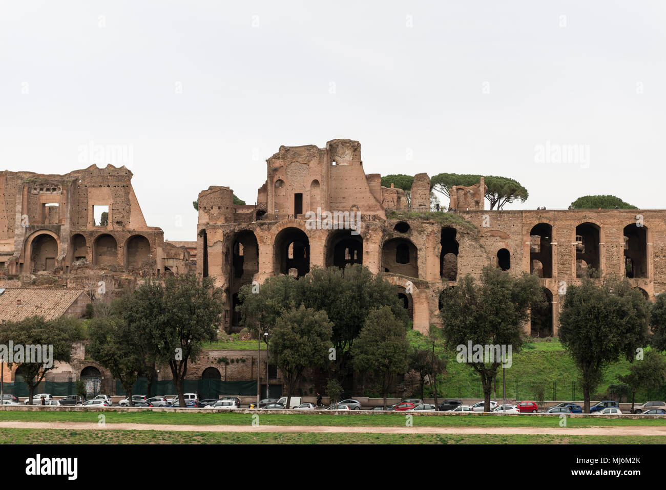 ROME, ITALY, MARCH 08, 2018: Horizontal picture of old buildings of ...