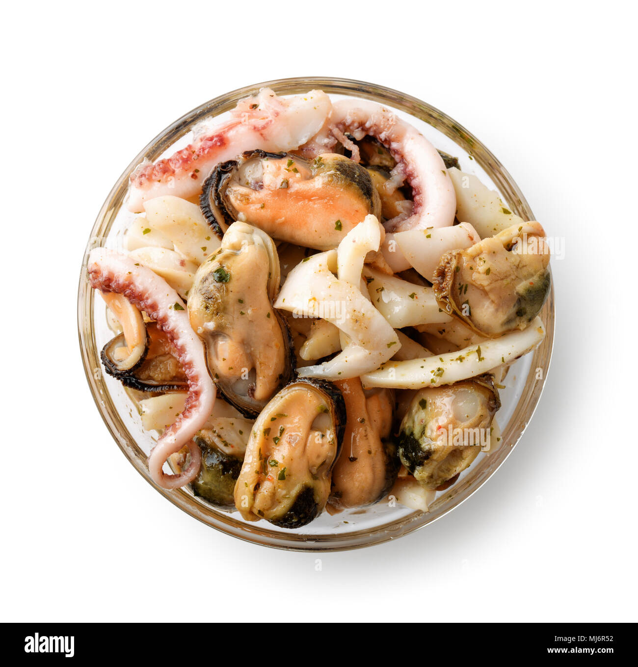 Mixed raw seafood Cut Out Stock Images & Pictures - Alamy