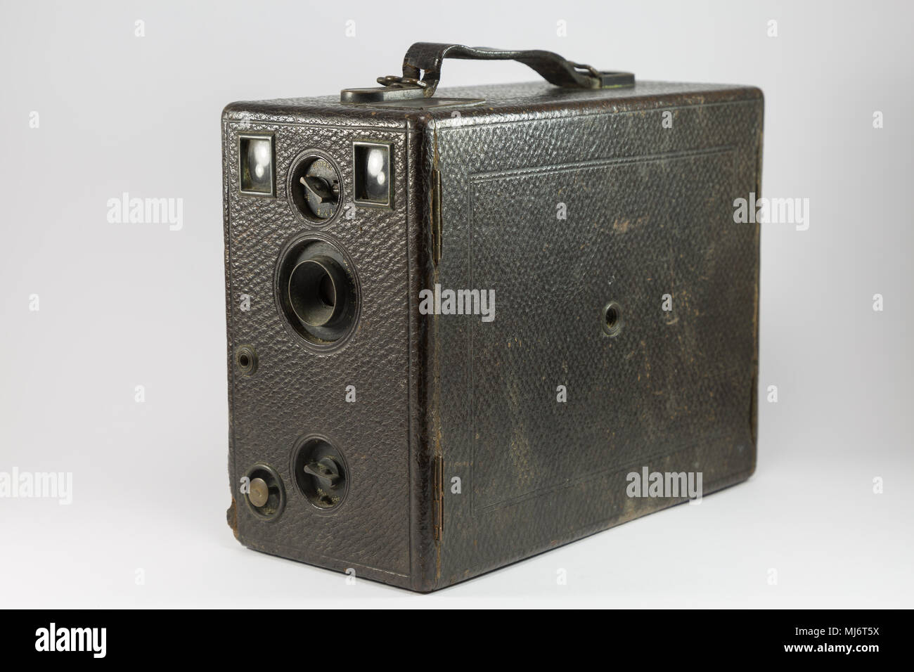 Old Vintage Box Camera on White Background Stock Photo - Alamy