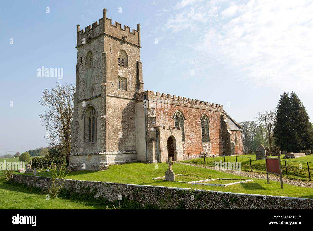 Church of Saint Matthew, Rushall, Wiltshire, England, UK Stock Photo ...