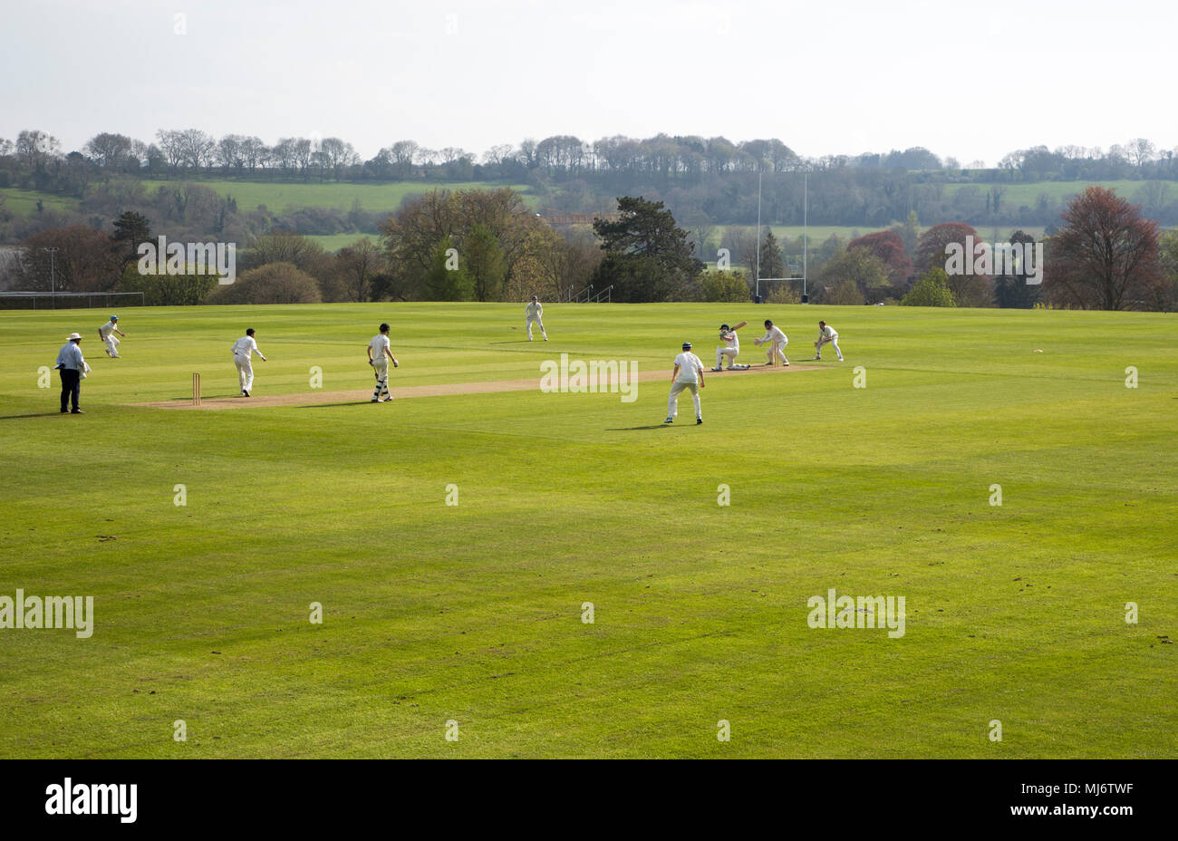 Marlborough College cricket match against Eton College, Marlborough ...