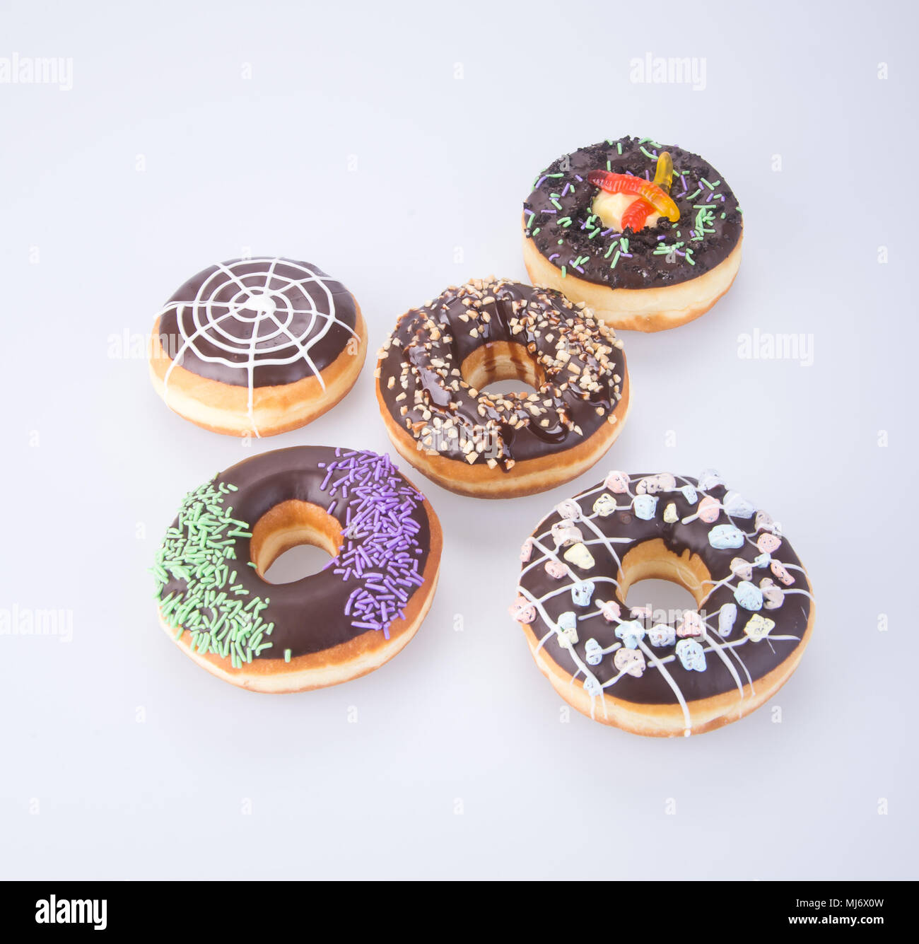 donut. Assorted donuts on background Stock Photo - Alamy