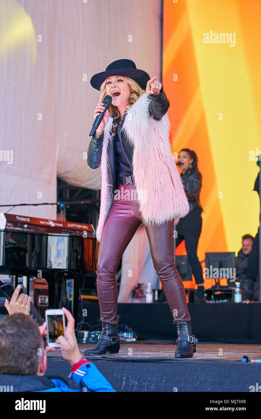 Helene Fischer in concert 2018, Ischgl, April 30, 2018 German superstar ...