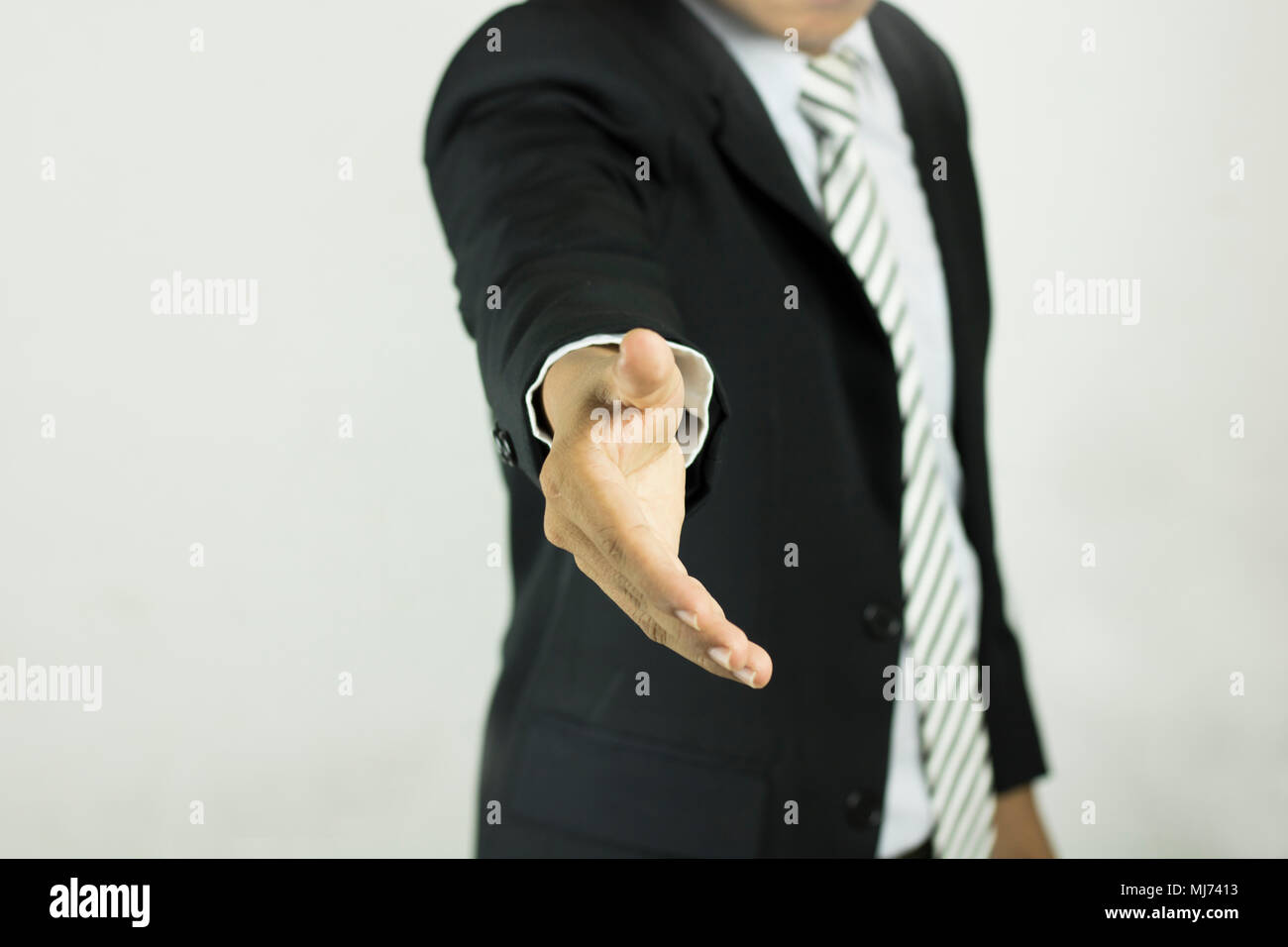 Open palm hand formal suit hi-res stock photography and images - Alamy