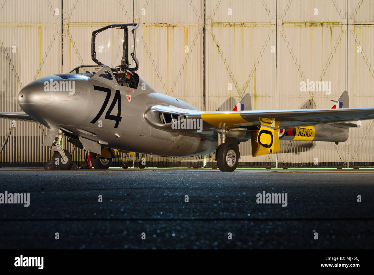 de Havilland Vampire T11 WZ507, G-VTII Stock Photo - Alamy