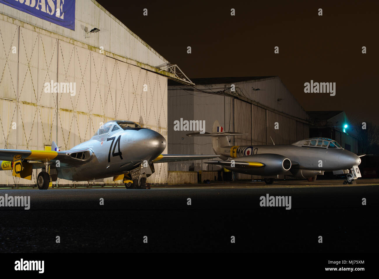 de Havilland Vampire T11 WZ507, G-VTII Stock Photo - Alamy