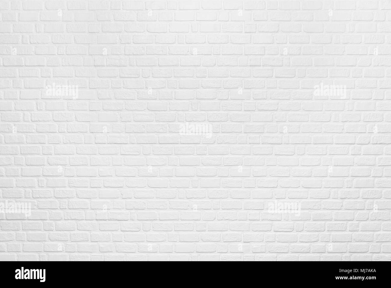Abstract background from white clean brick pattern on wall. Vintage and ...