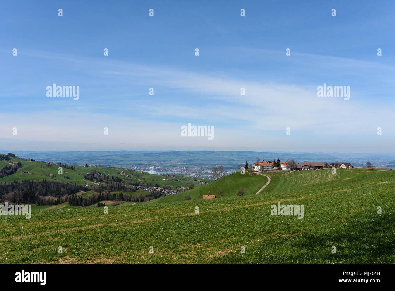 Capuchin monastery croister Maria Hilf on Gubel hill near Menzingen ...