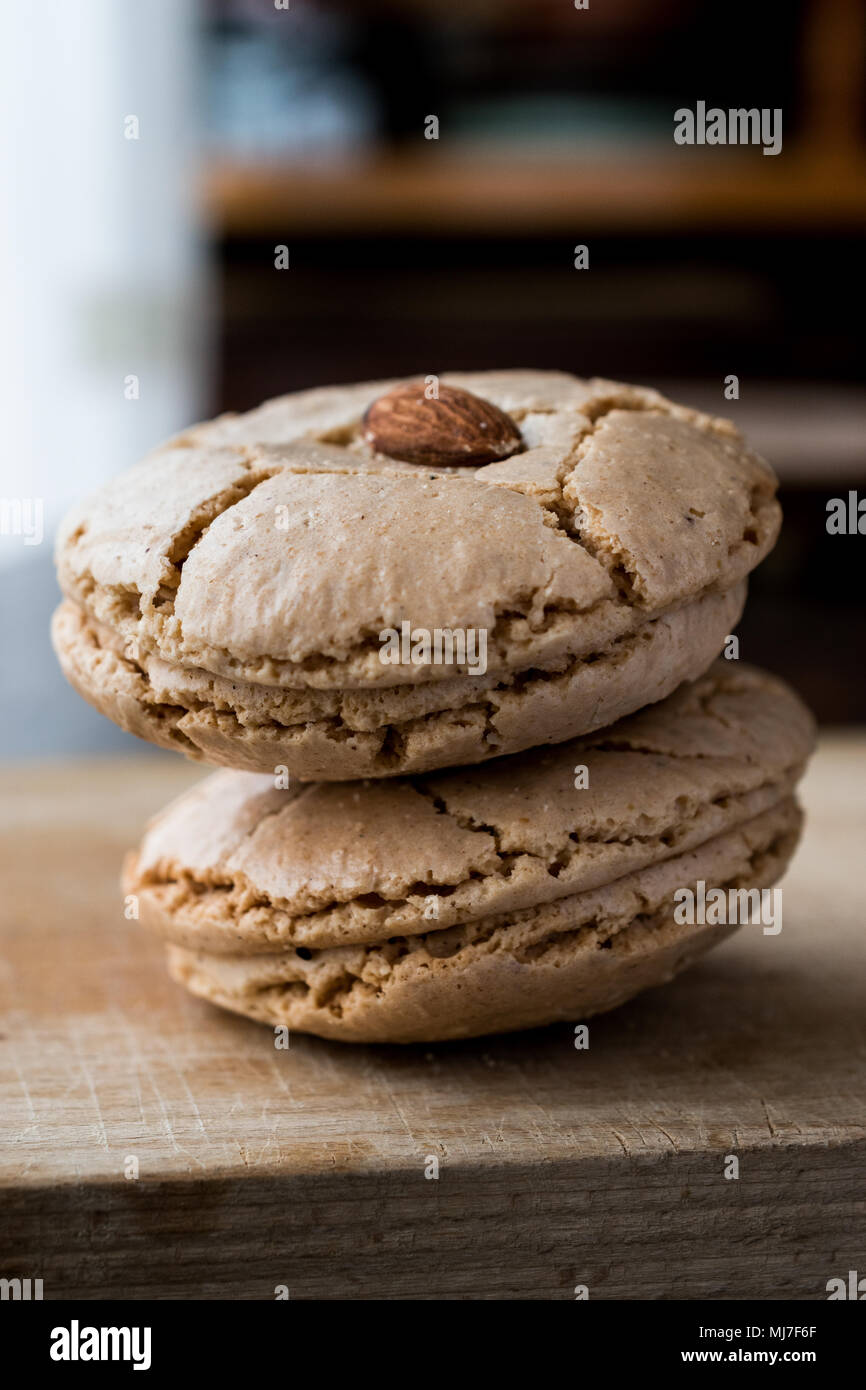 Acibadem cookie is a traditional Turkish biscuit made of almonds, sugar ...