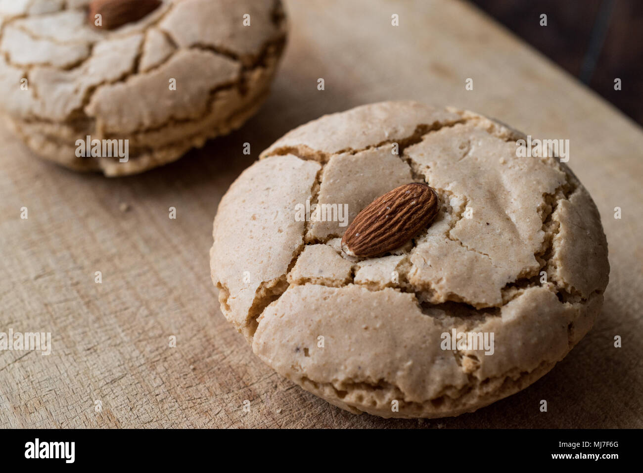 Acibadem cookie is a traditional Turkish biscuit made of almonds, sugar ...