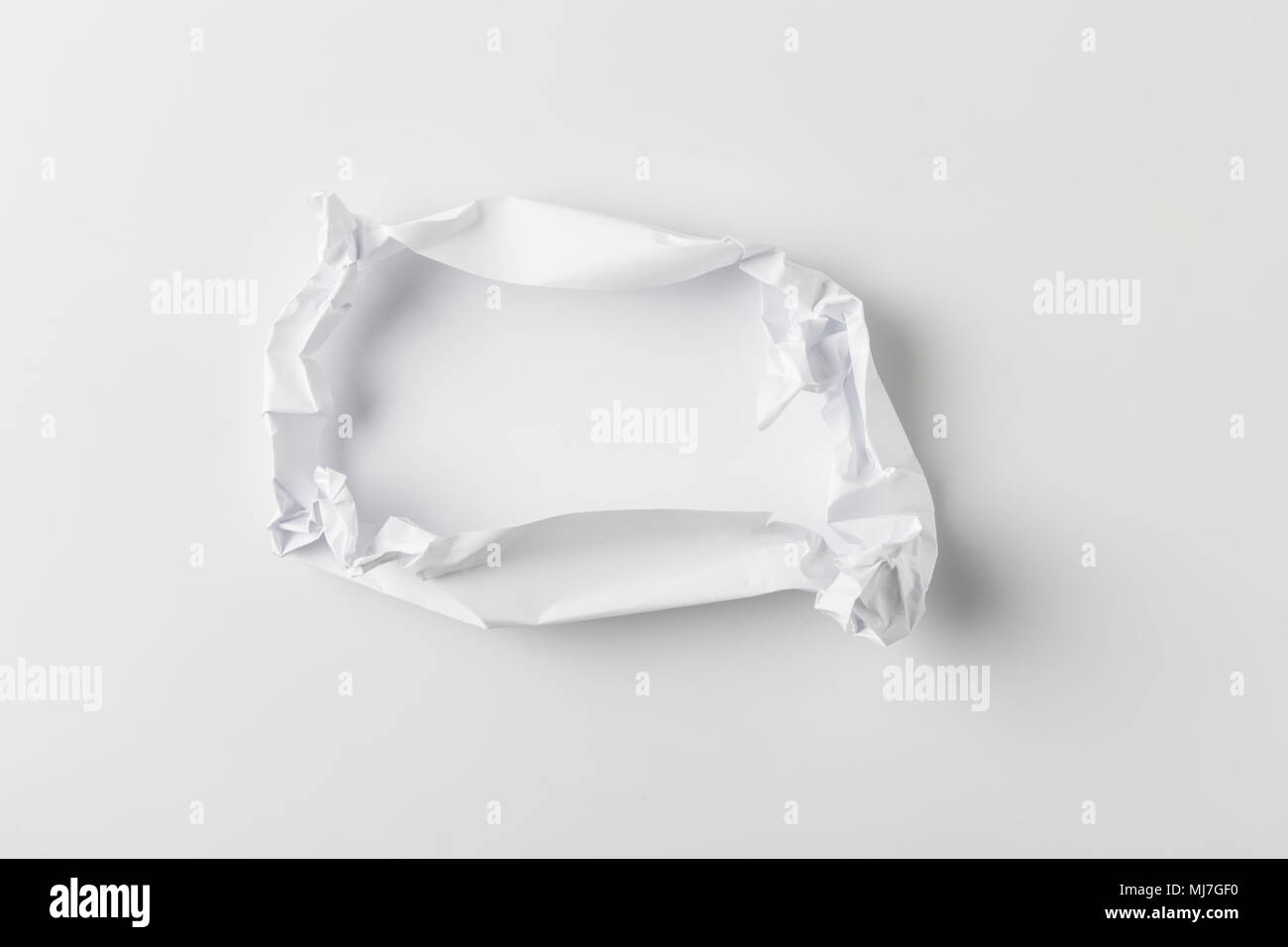 crumpling blank paper Stock Photo - Alamy