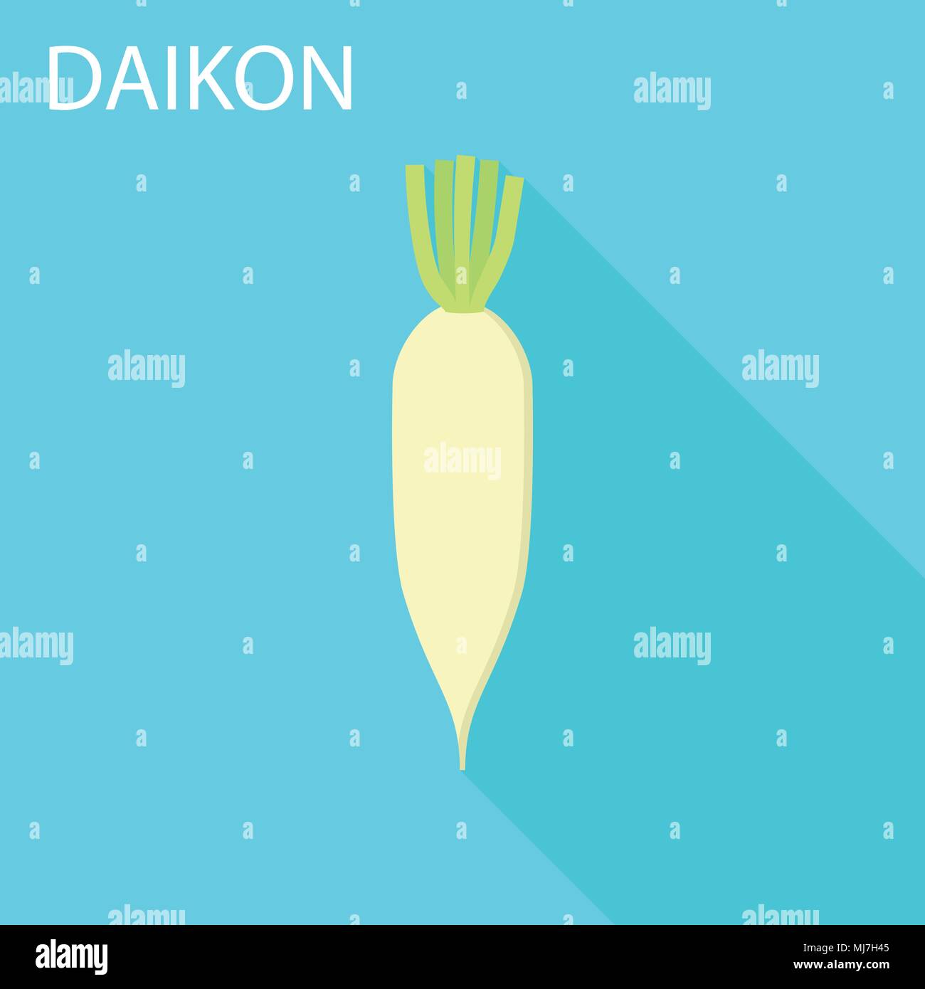 Japanese daikon Stock Vector Images - Alamy