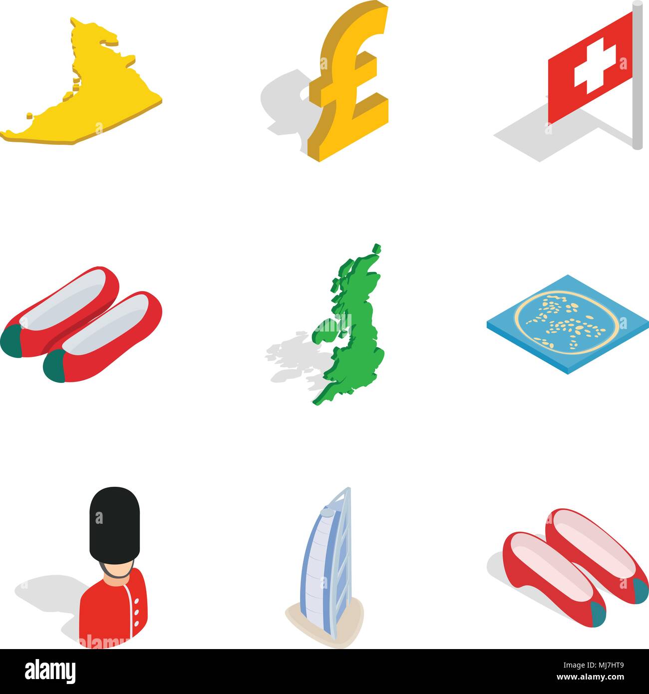 Global strategy icons set, isometric style Stock Vector Image & Art - Alamy