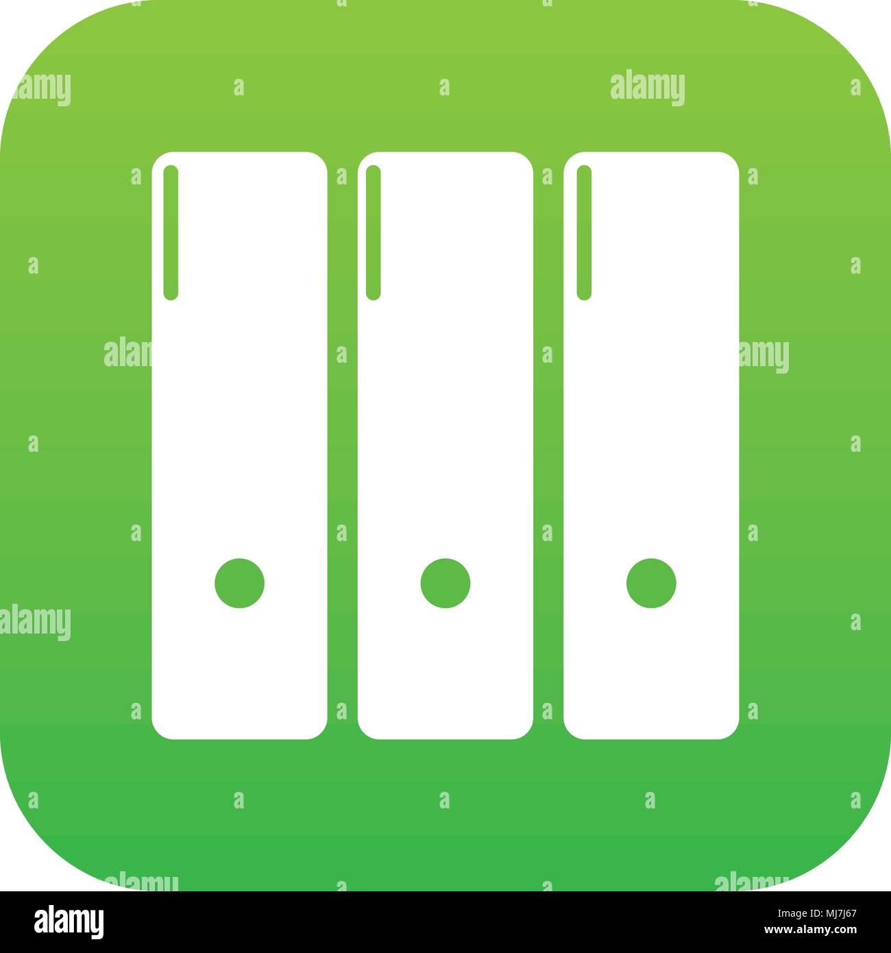 Office folder icon green vector Stock Vector Image & Art - Alamy