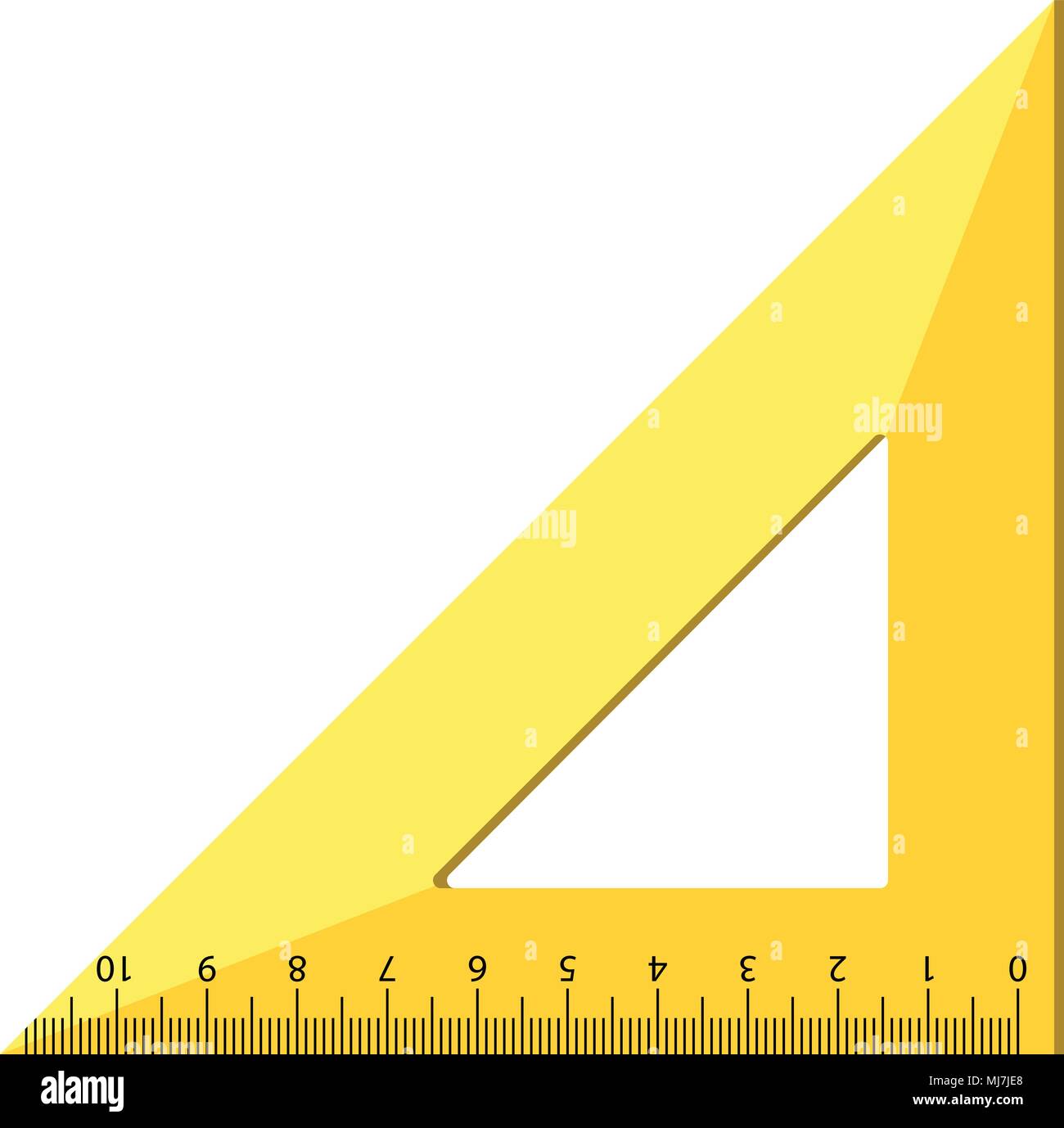 Wood triangle ruler icon, realistic style Stock Vector Image & Art - Alamy