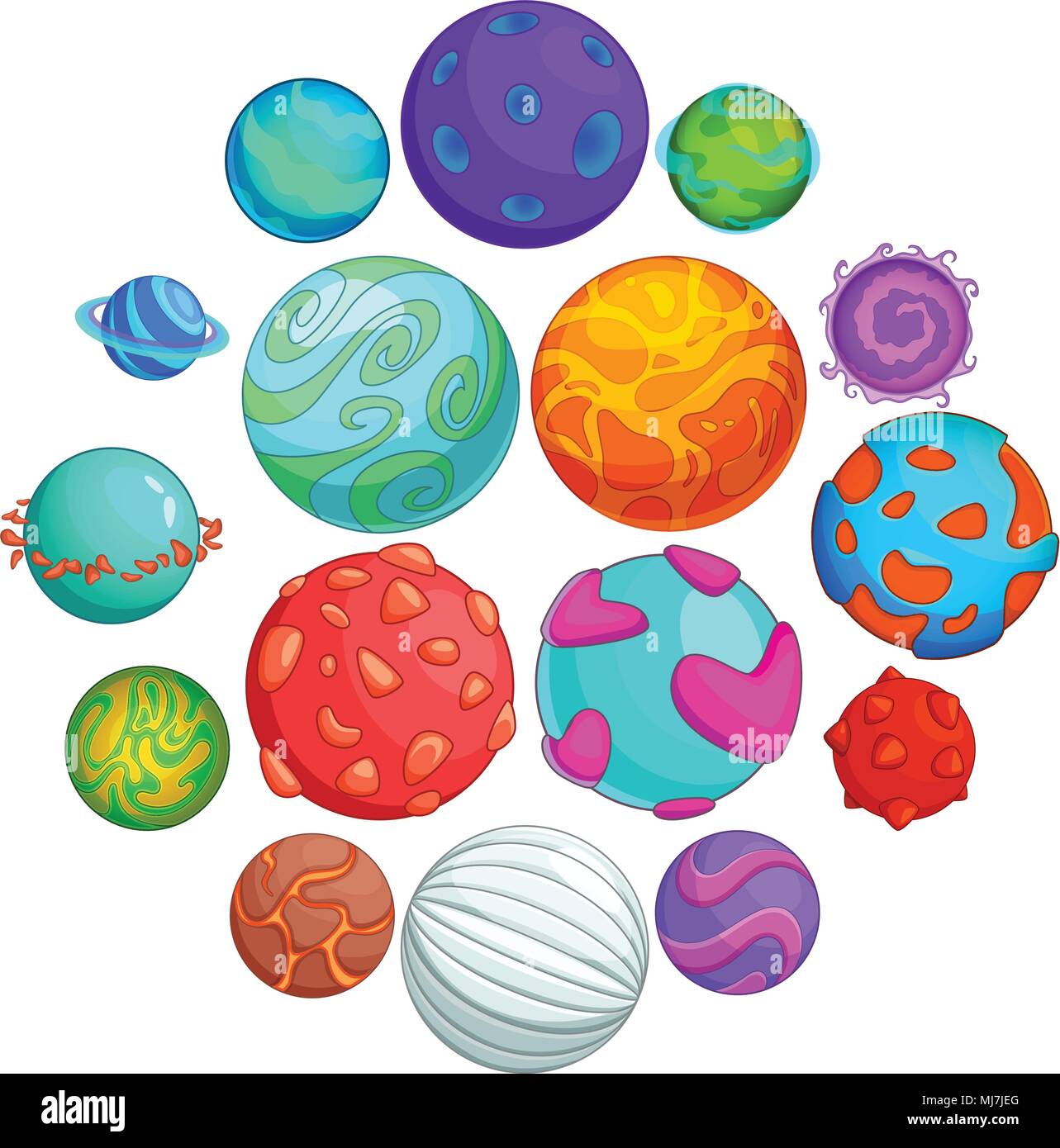 Cartoon Planets High Resolution Stock Photography and Images - Alamy
