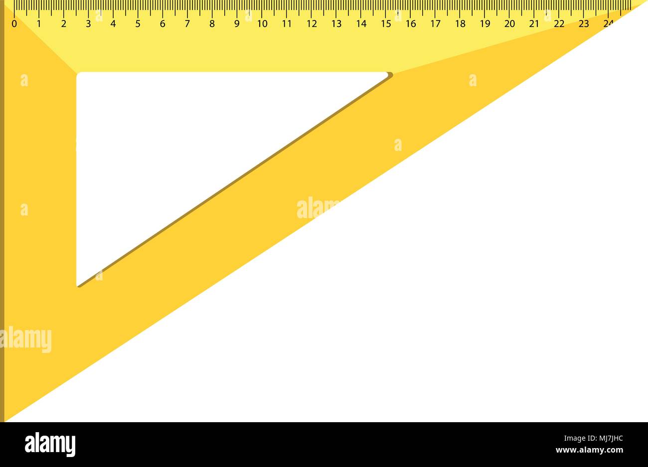 Triangle ruler icon, realistic style Stock Vector Image & Art - Alamy