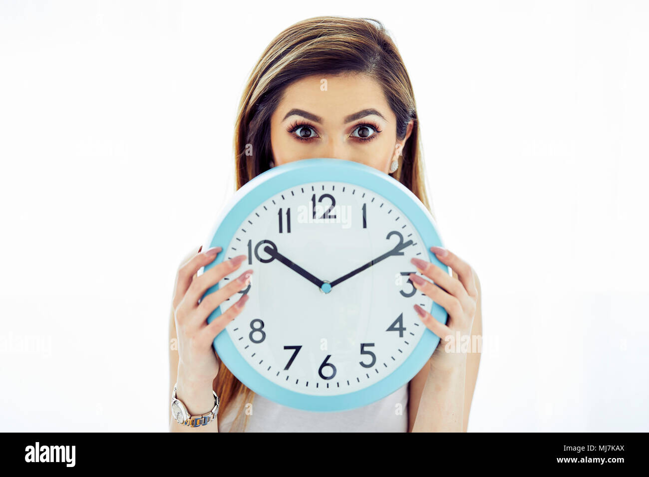 Girl clock hi-res stock photography and images - Alamy