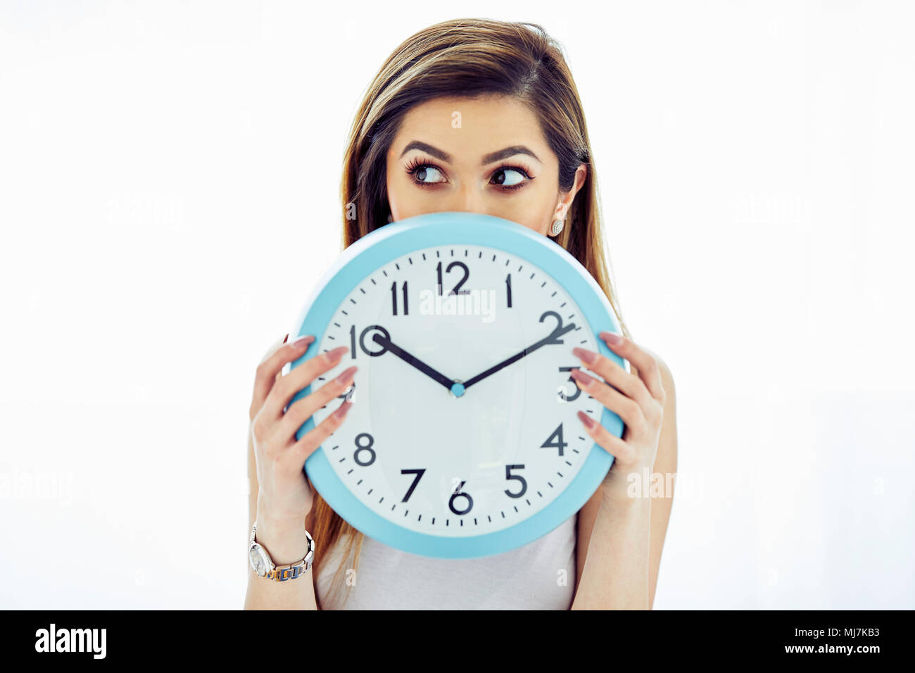 Girl clock hi-res stock photography and images - Alamy