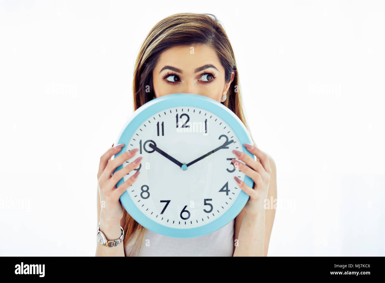 Girl clock hi-res stock photography and images - Alamy