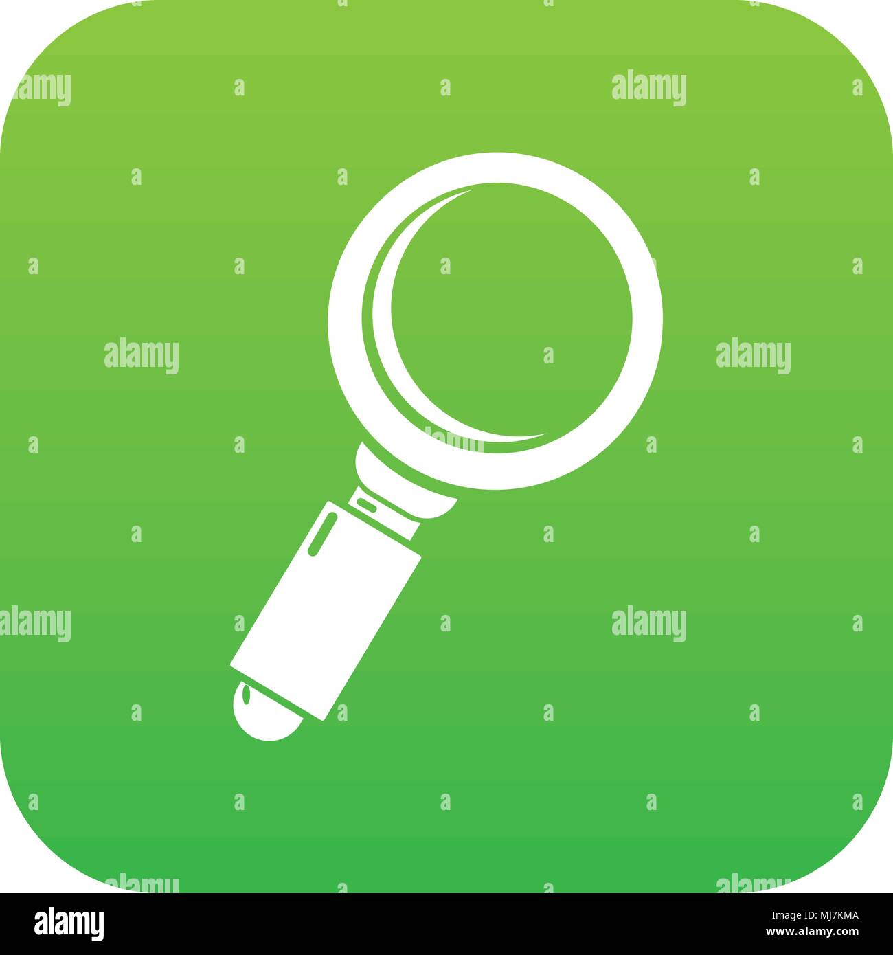 Loupe icon green vector Stock Vector Image & Art - Alamy