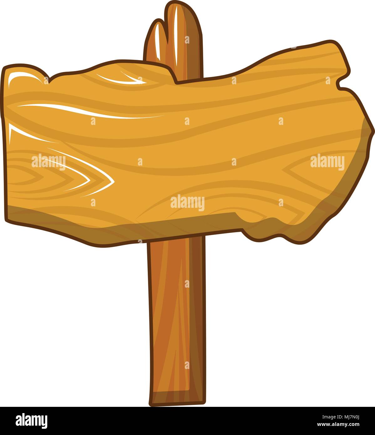 Wood post icon, cartoon style Stock Vector Image & Art - Alamy
