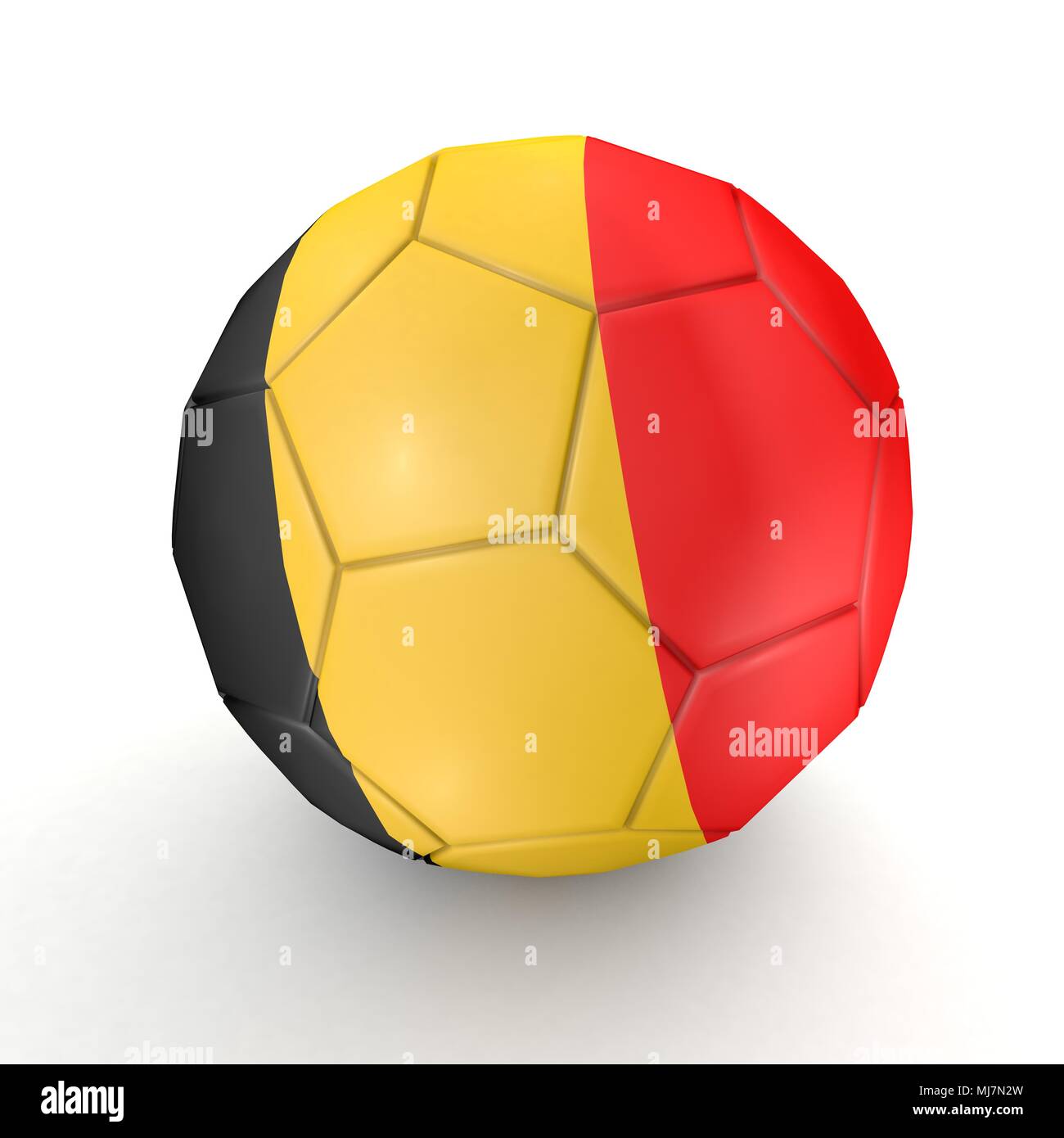 Football - flag of Belgium -2 - 3D Stock Photo - Alamy