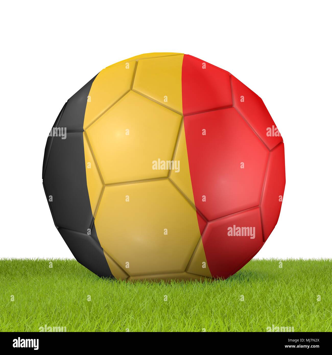 Football - flag of Belgium -3 - 3D Stock Photo - Alamy