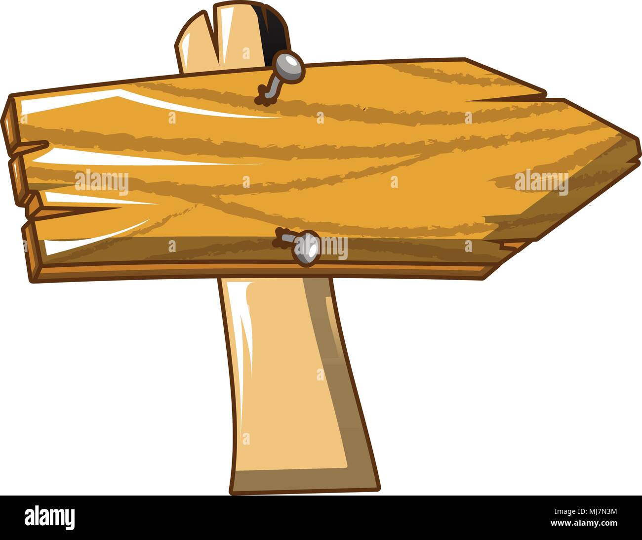 Wood sign icon, cartoon style Stock Vector Image & Art - Alamy