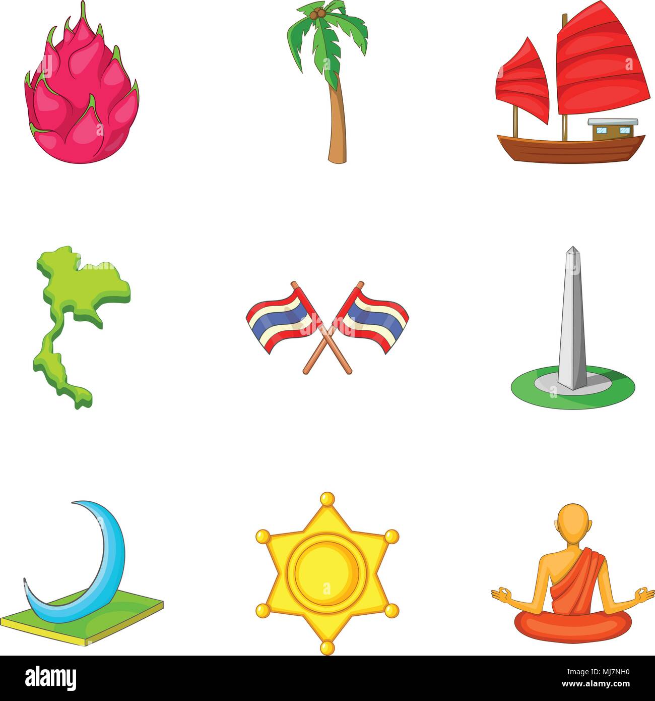 New discovery icons set, cartoon style Stock Vector Image & Art - Alamy