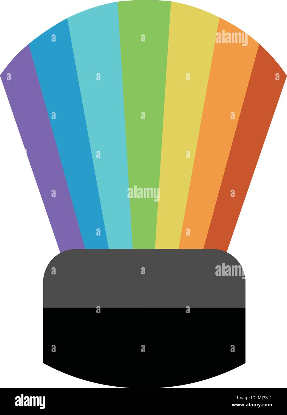 Brush white flat icons Stock Vector Images - Alamy